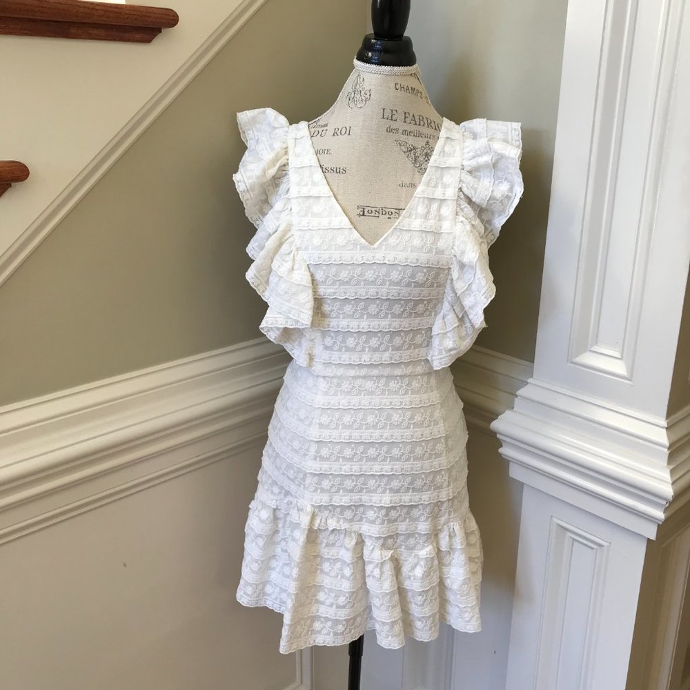 Loveshackfancy Catalina Lace Alanis Mini Dress Womens… - Gem